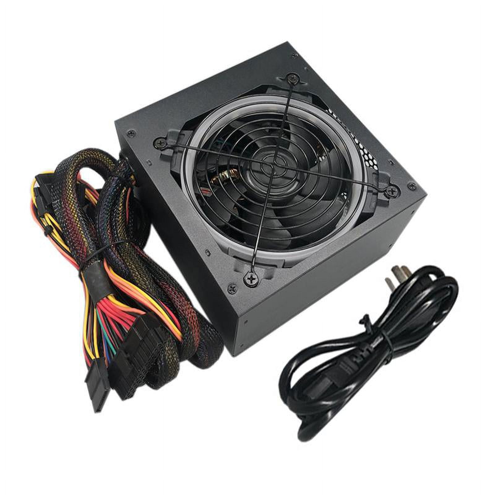 450W Computer PC CPU Power Supply 20+4-pin Motherboard 12cm RGB Silent ...