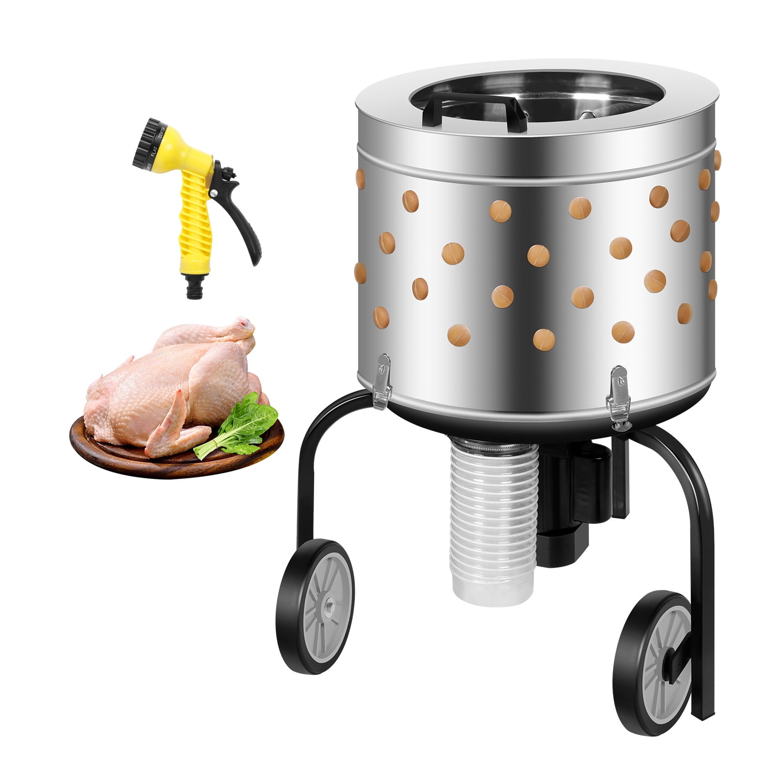 450W Motorized Chicken Plucking Machine (Poultry Plucker), 108 - Finger ...