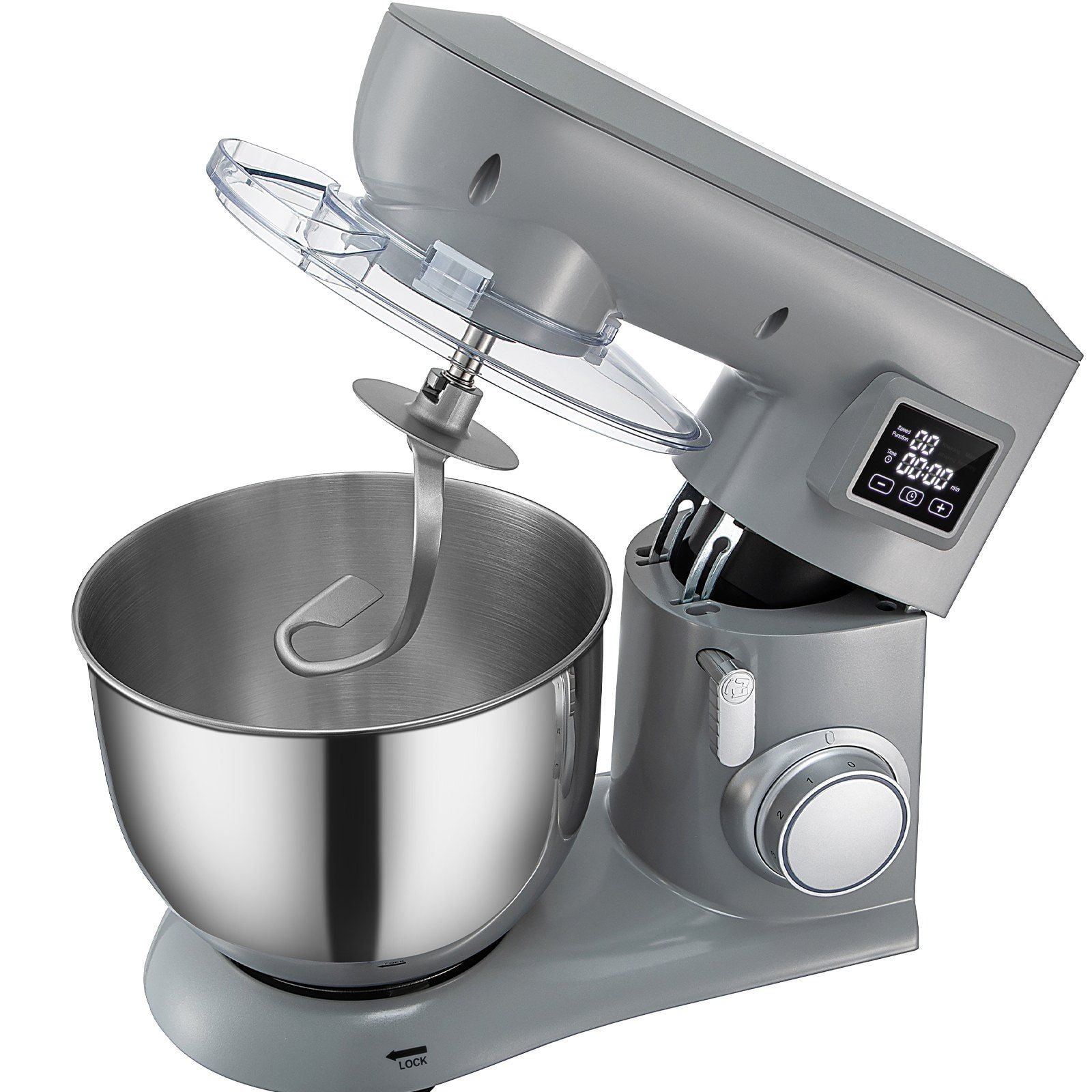 450W Stand Mixer 6-Speed Tilt-Head Dough Mixer 7.4 Qt Bowl 3 ...