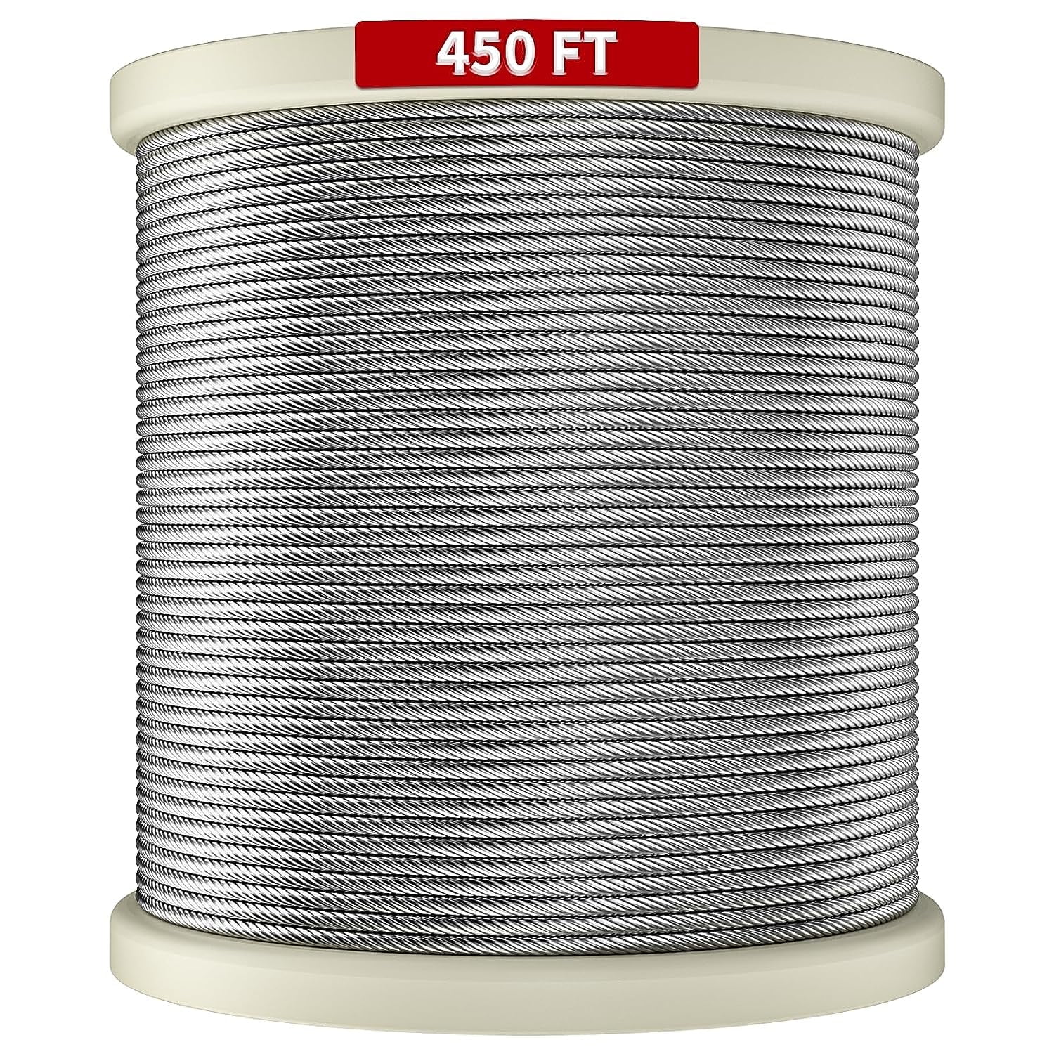 450ft 1/8 inch Stainless Steel Cable, T316 Deck Aircraft Cable Railing, Premium 7x7 Strands Wire ...