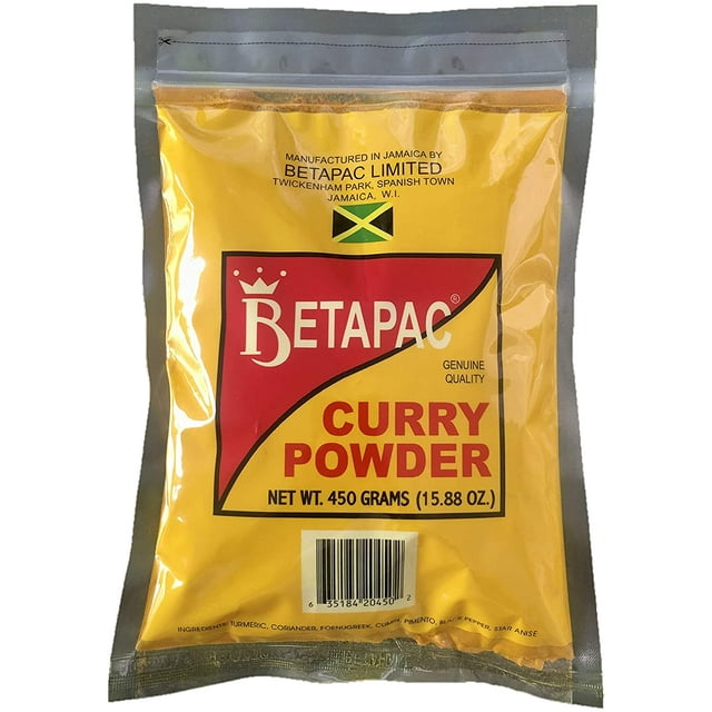 Betapac Jamaican Curry Powder, 450g - Spice Seasoning Mix in Resealable ...