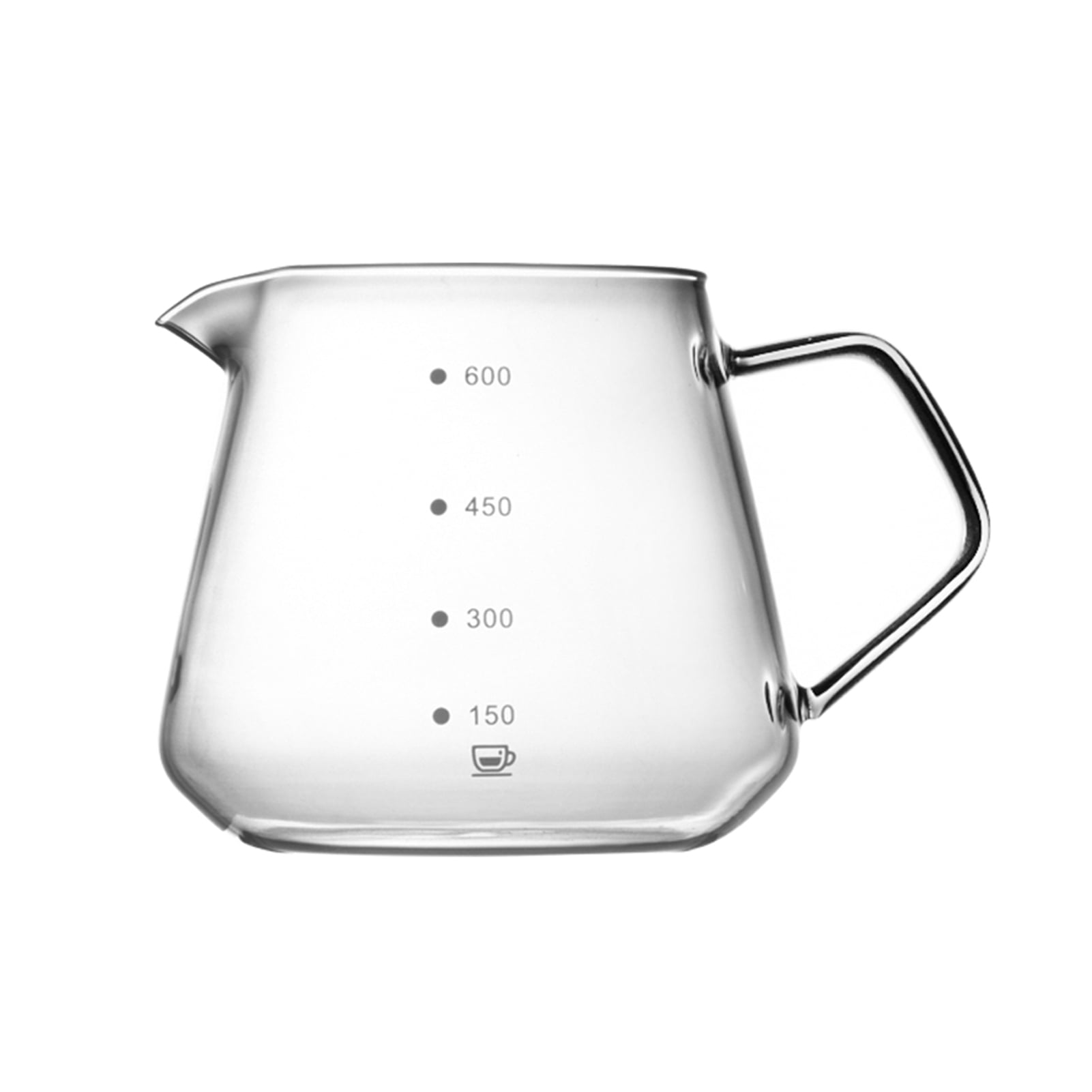 450ml/600ml Hand Brewed Coffee Pot Cloud Pot Sharing Pot Thick Heat ...
