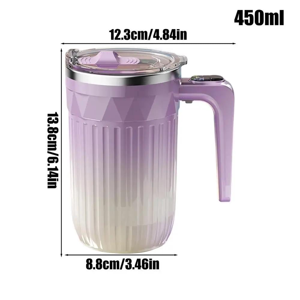 450ml Automatic Stirring Coffee Mug Heating Mixer Cup with Detachable ...