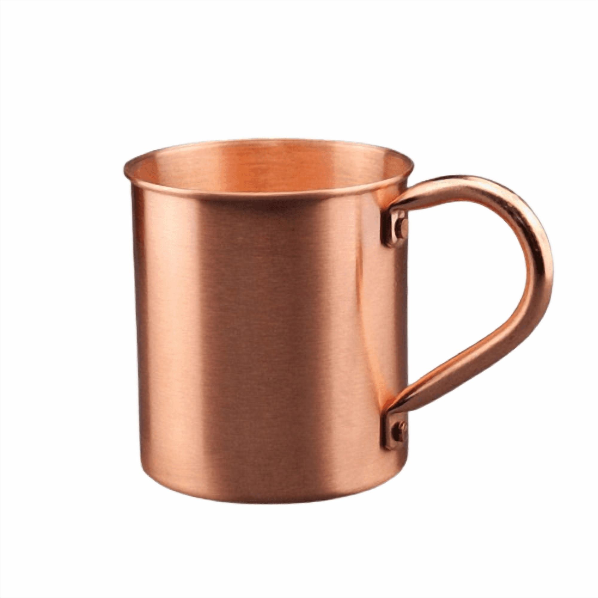 450ml Copper Mug Rolled Edge Straight Body Cup for Cocktails Coffee and ...