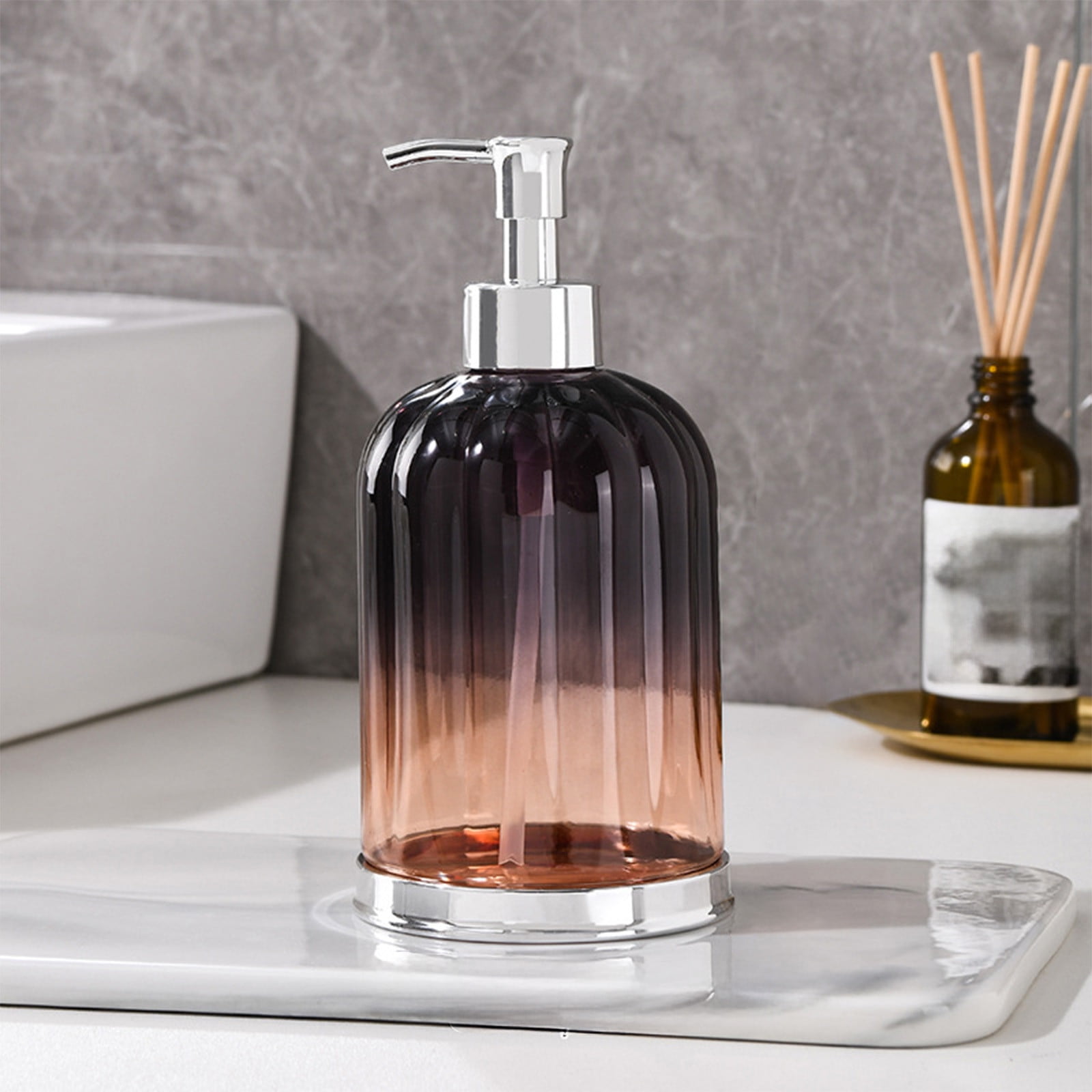 450ml Hand Soap Dispenser Bottle | Refillable Liquid Soap Pump for ...