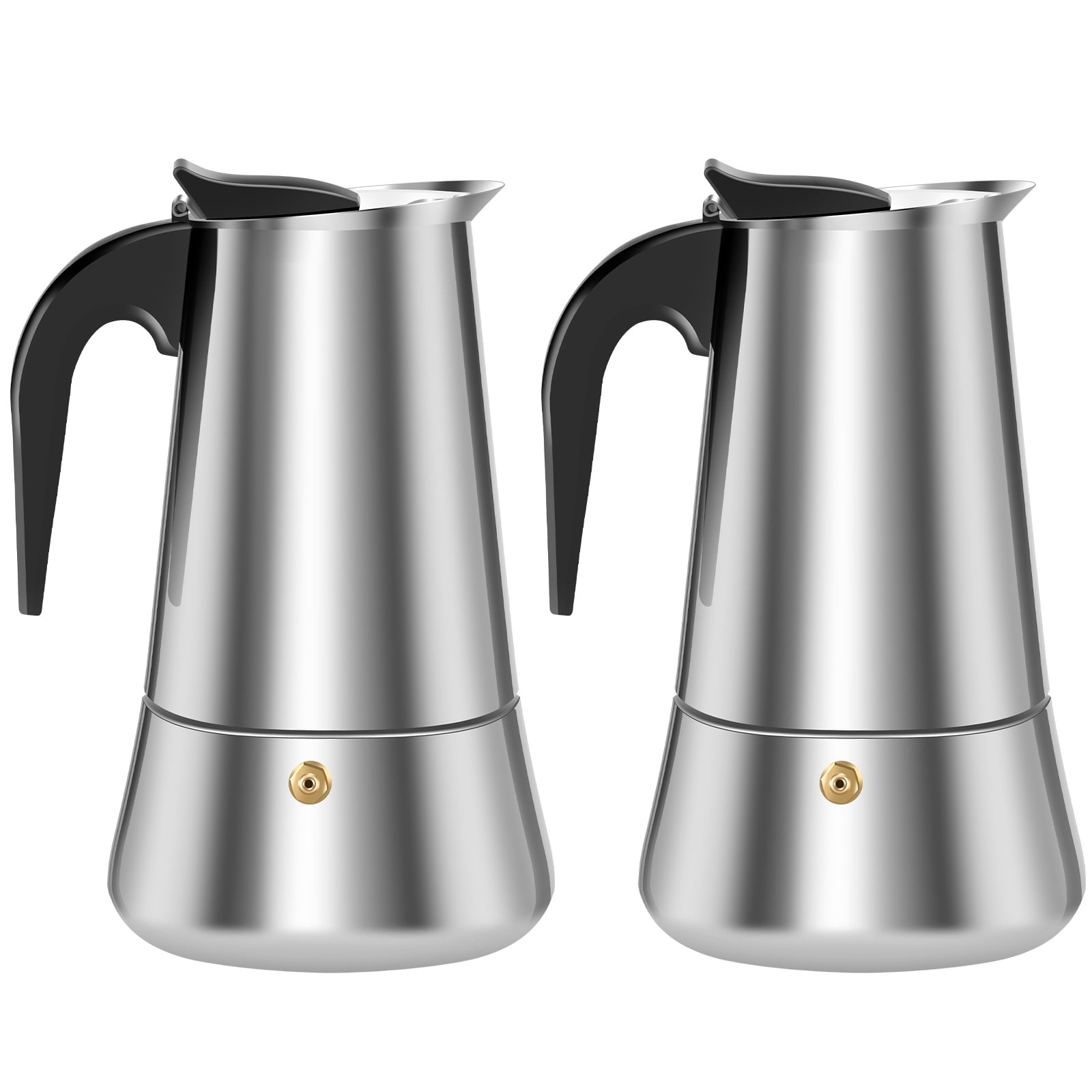 450ml Stovetop Espresso Maker Time Saving Stainless Steel Moka Pot Easy ...