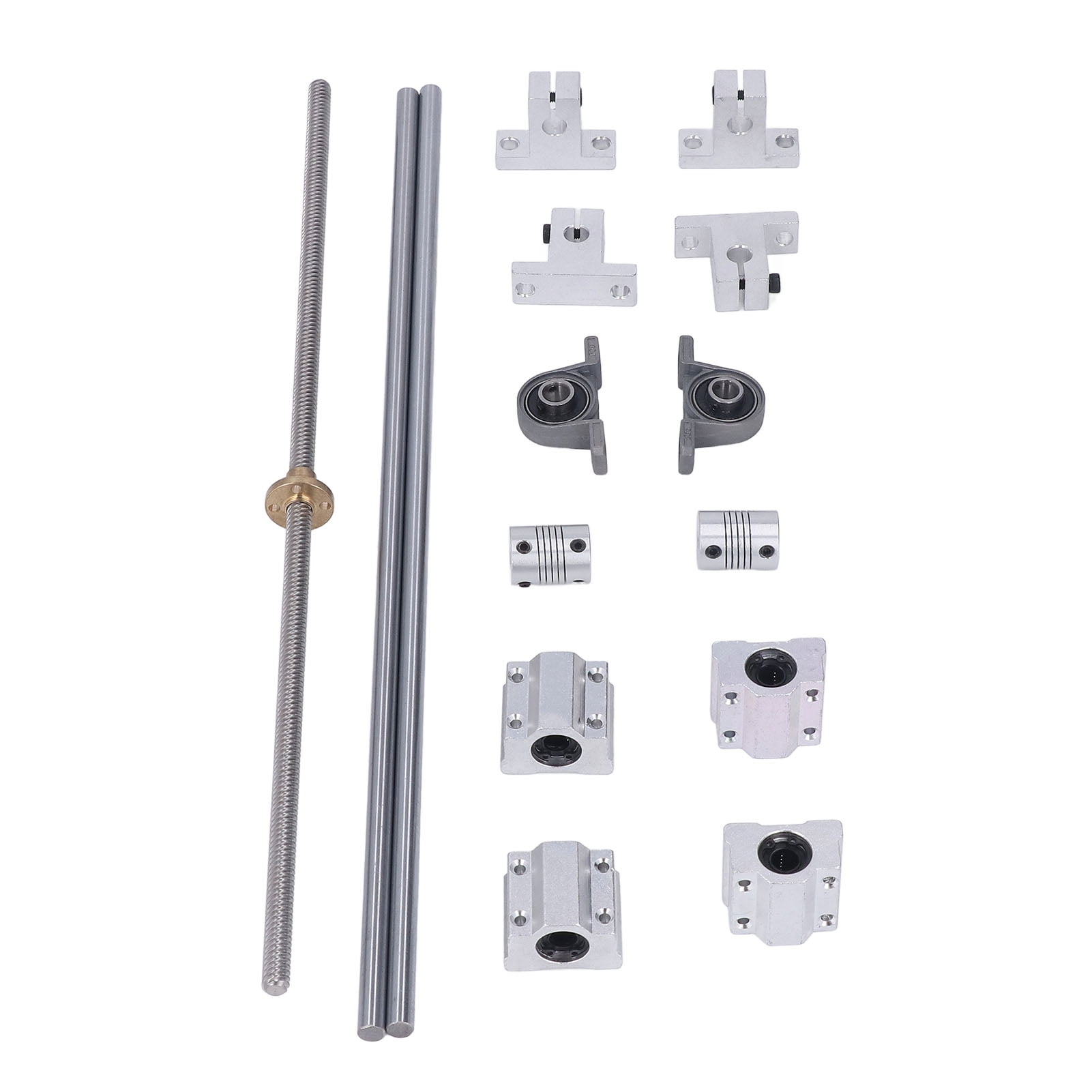 450mm T8 Screw Kit w/ Dual 8mm Rails, Aluminum Alloy, Zinc Bearing ...