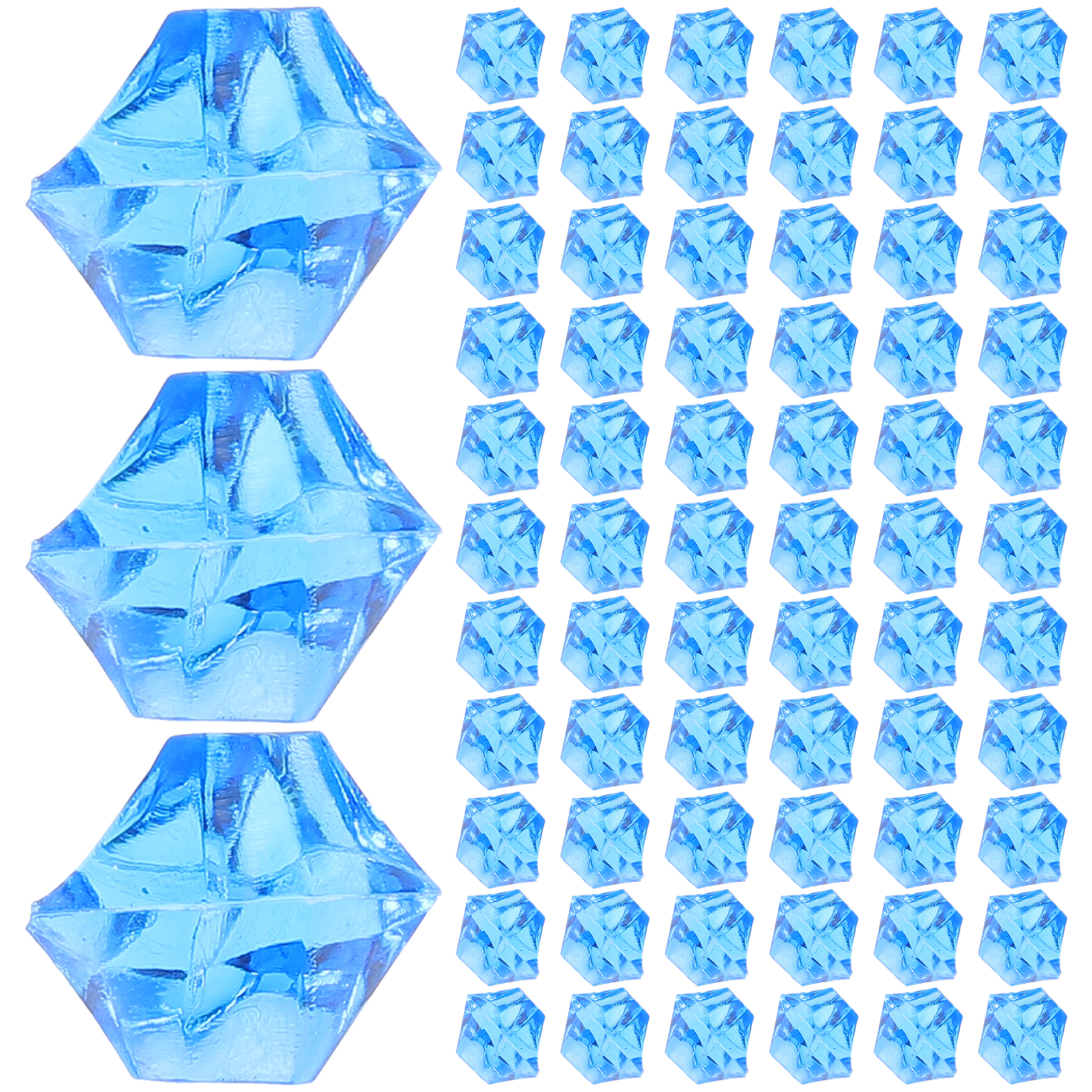 450pcs Fake Ice Cubes Ice Blocks Acrylic Stones Acrylic Cubes Photo ...