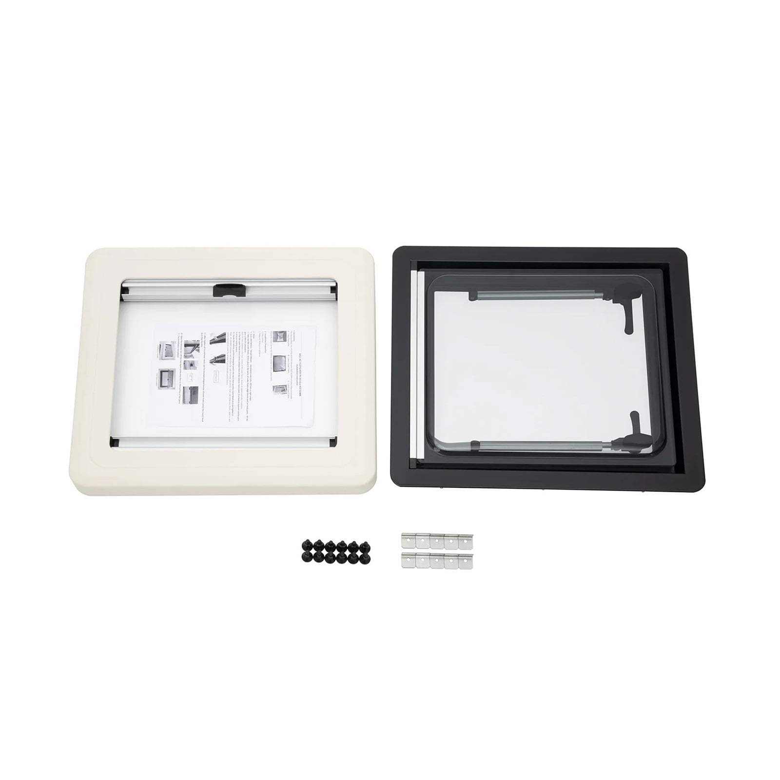 450x500MM RV Window Camper Push Window Caravan Extrapolated Ventilation ...
