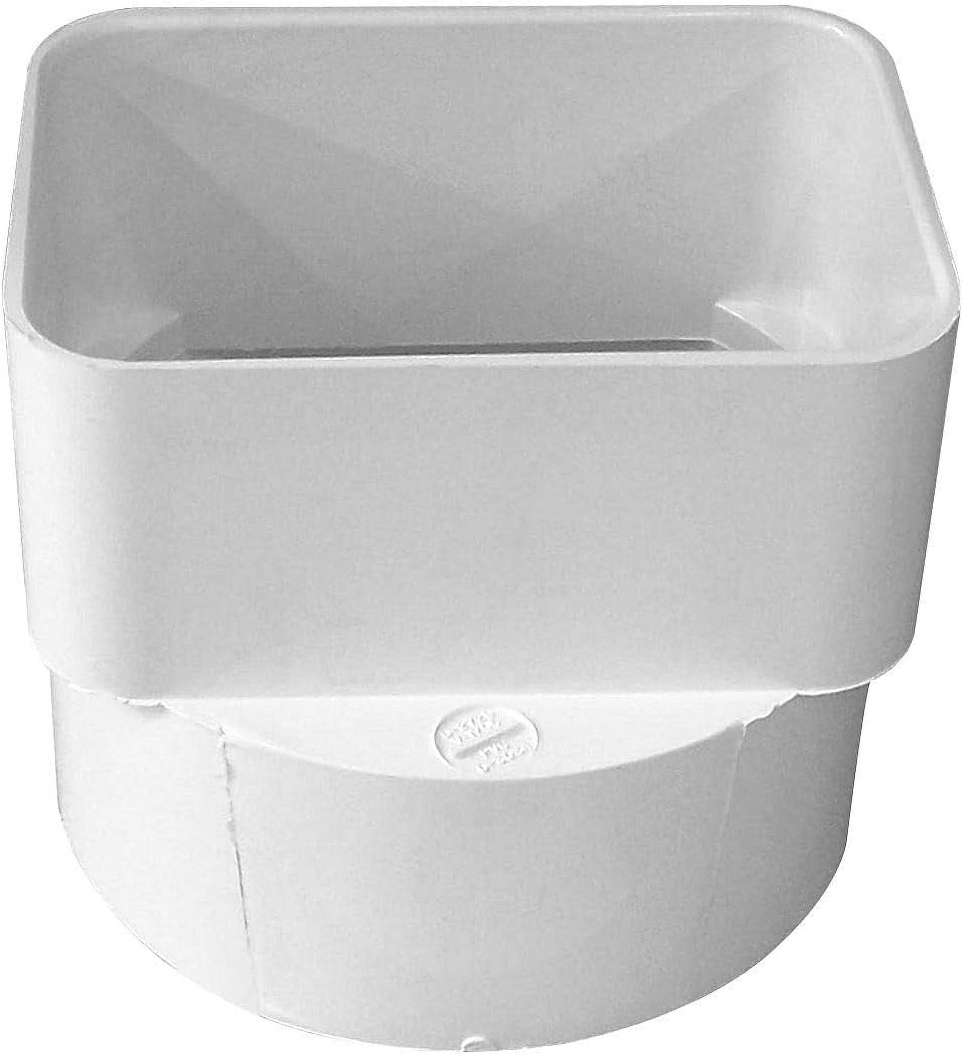 45344 PVC Sewer & Drain Downspout Adapter, 3x4-Inches - Walmart.com