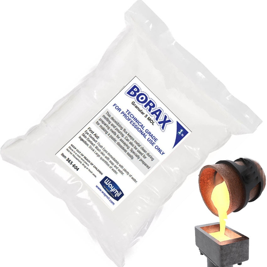 Waymil 454 Grams Borax Flux Powder For Metals Soldering Welding Brazing And Welding Flux