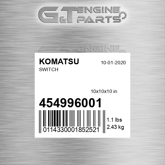 454996001 SWITCH fits KOMATSU (New OEM) - Walmart.com