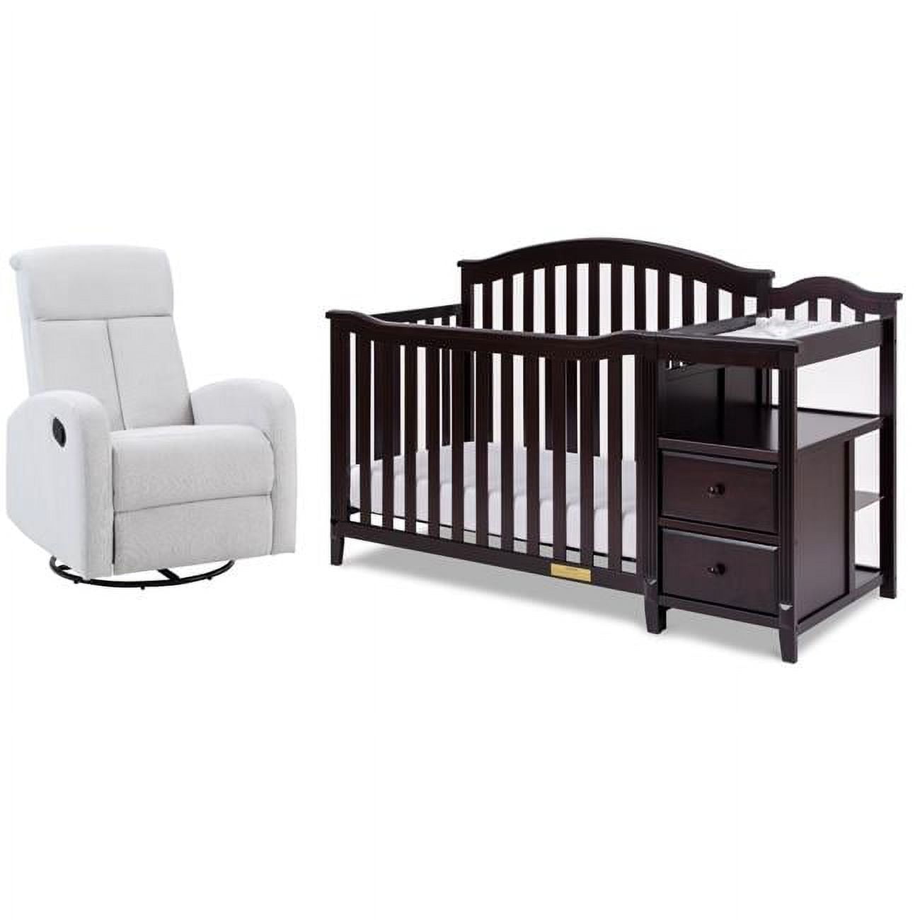 4566E-GR719G 46 x 73 x 30 in. Kali 4-in-1 Convertible Crib & Changer ...