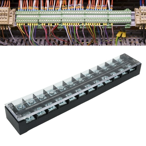 45A 600V Terminal Block, Heavy Duty Wiring Connector for Power ...