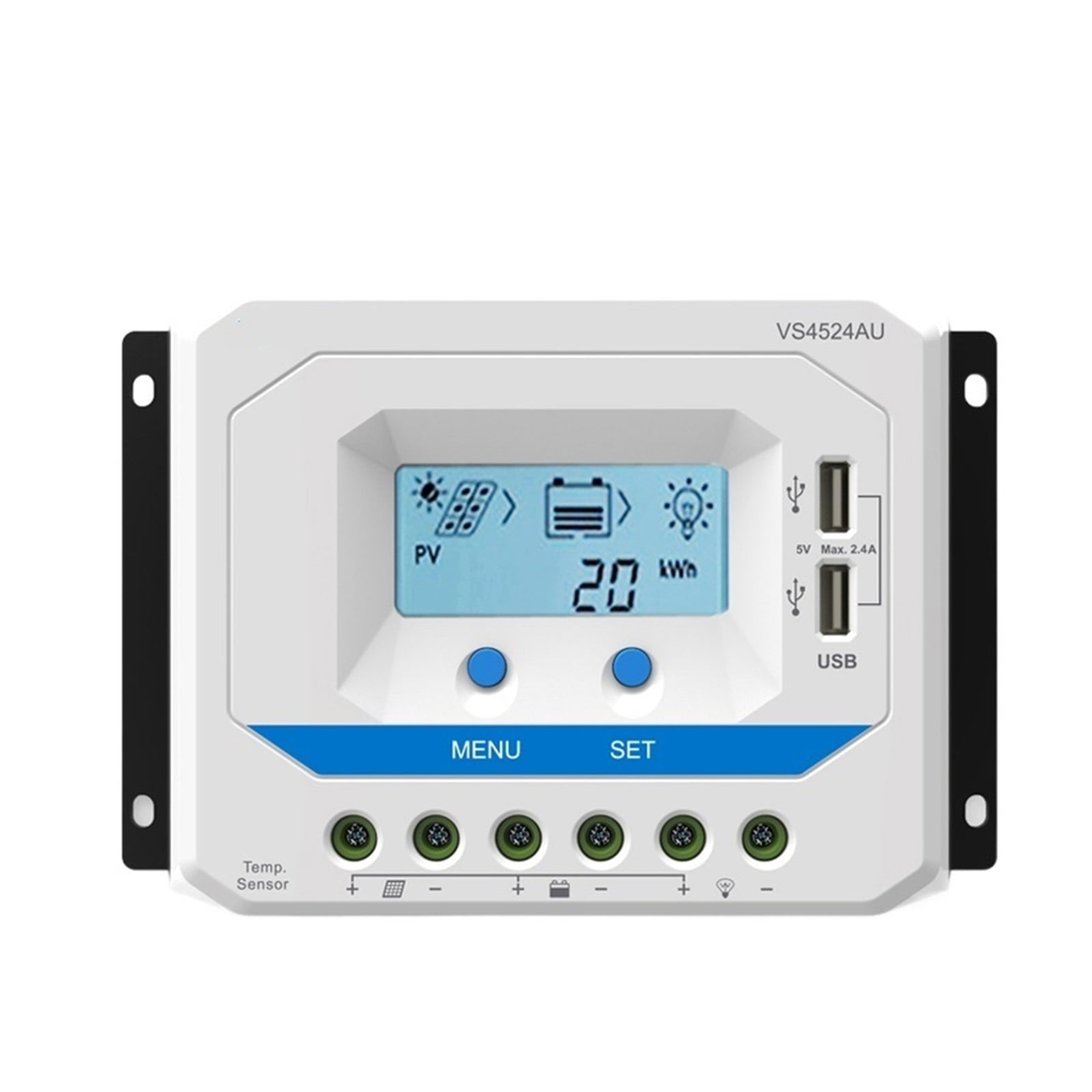 45A Solar Controller 12V 24V Auto VS4524AU PWM Charge Controller with ...