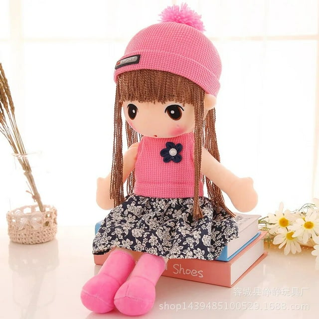 45CM Stuffed Plush Toy Girl's Kids Birthday Gift Stuffed Girl Doll ...