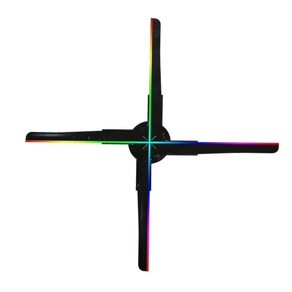 45CMNaked Eye 3D Hologram Projector 510 LEDS Holographic Fan Hot ...