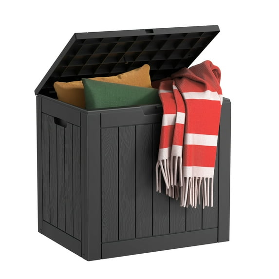 45Gallon Resin Deck Box Lockable Outdoor Storage Box for Patio ...