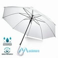 45Inch Clear See Through Dome Umbrella Full Transparent Lady Walking ...