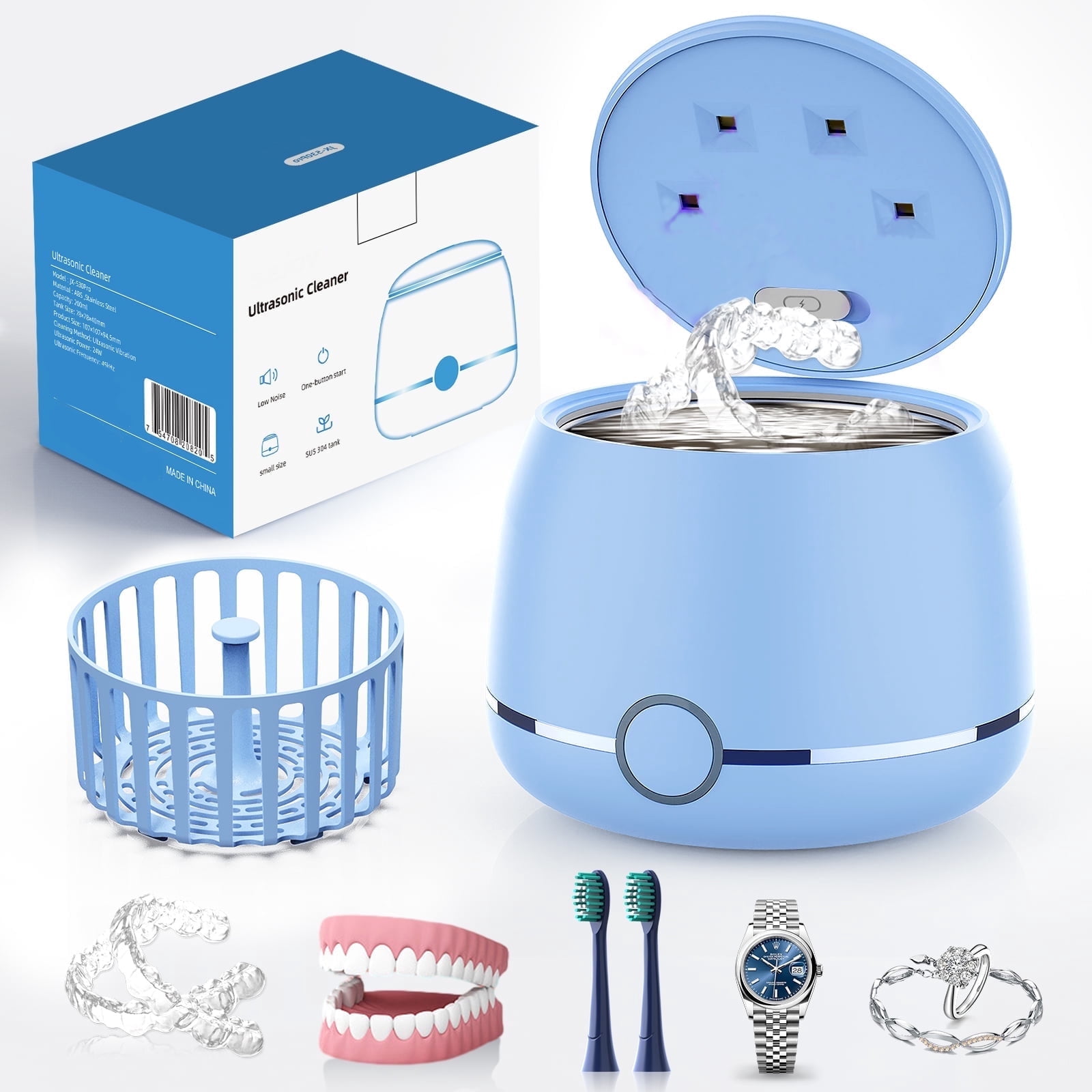 45KHz Ultrasonic Retainer Cleaner Machine - Walmart.com