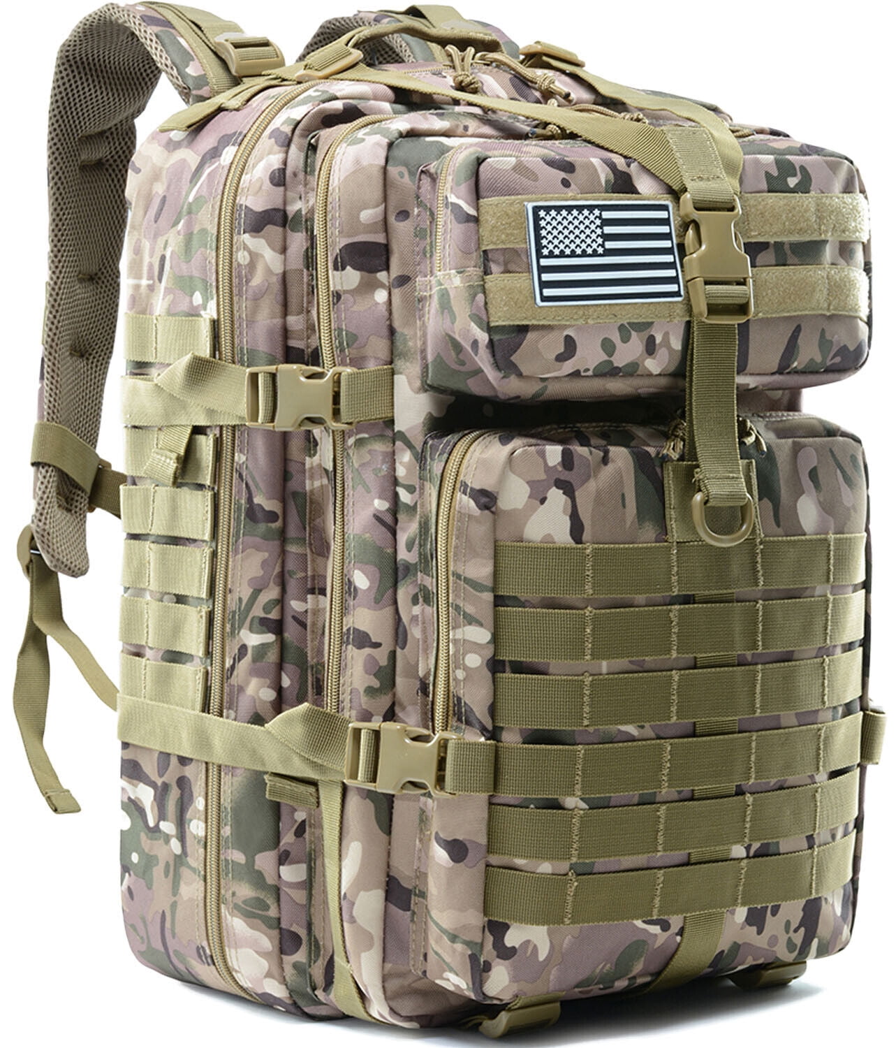 45L Large Military Tactical Backpack Army Molle Bag Rucksack 3 Day Assault Pack - Walmart.com