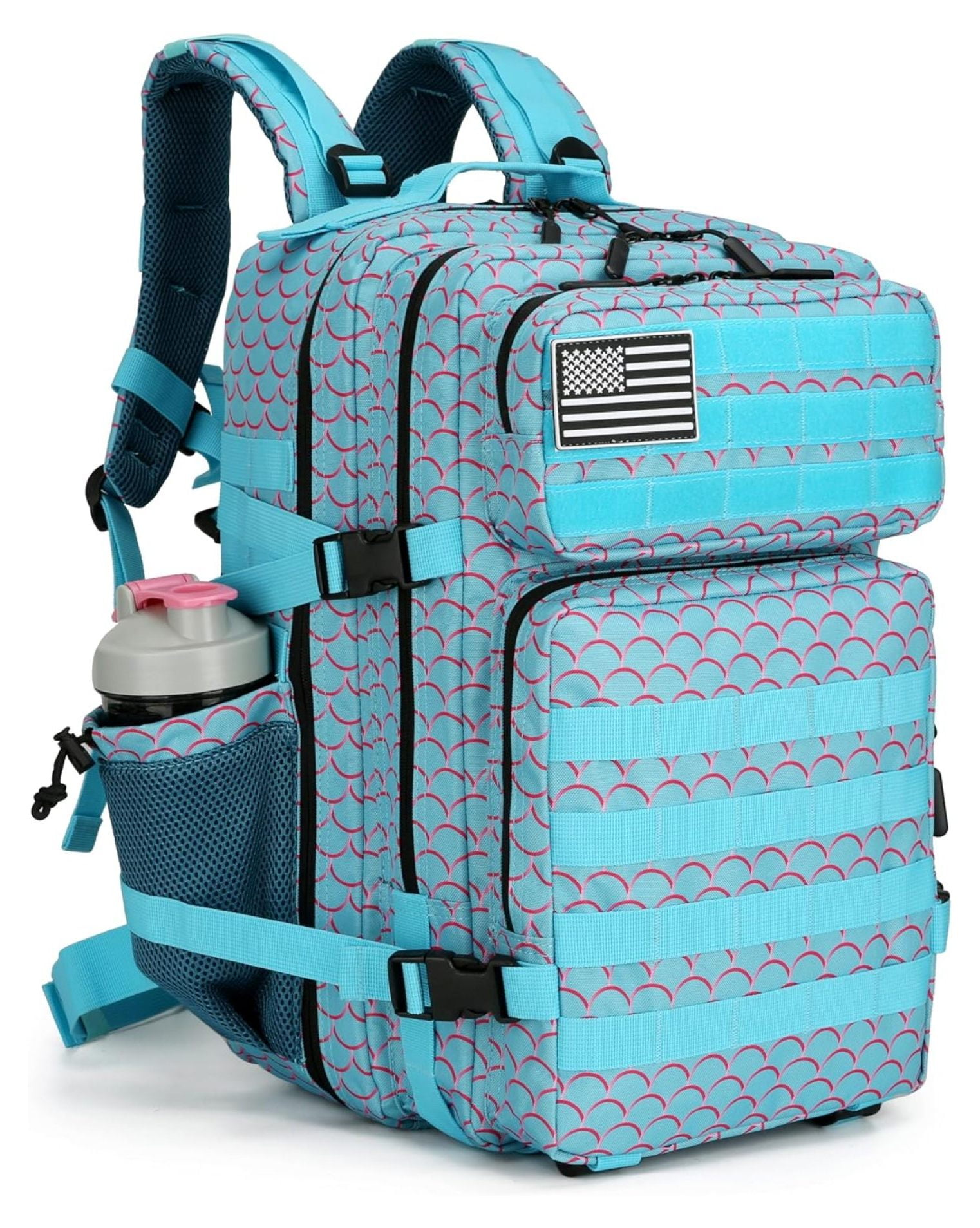 45L Military Backpack Hiking Backpacks Gear Camo Back Pack Molle Bag ...