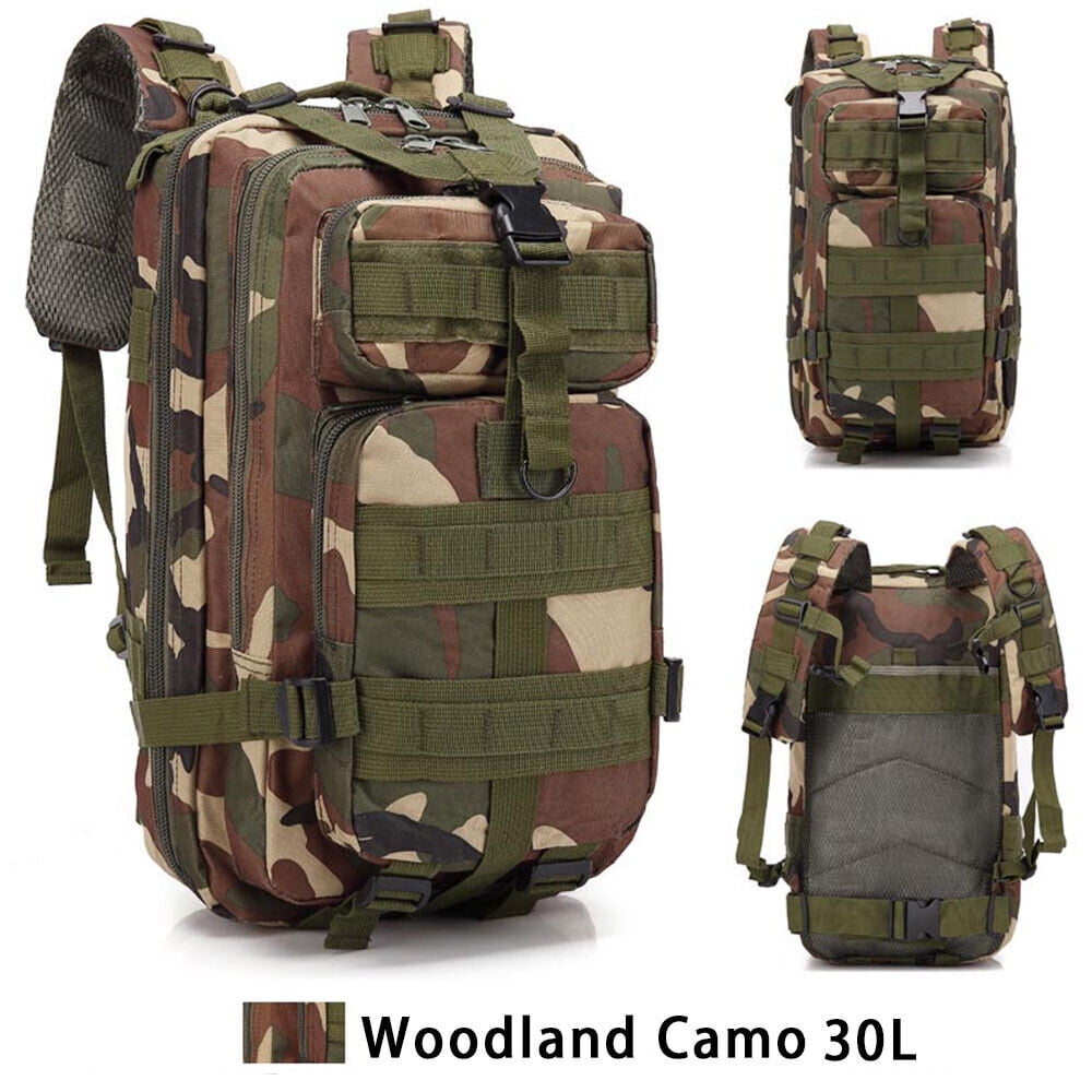 45L Military Tactical Backpack Large Army Men 3 Day Assault Pack Molle ...