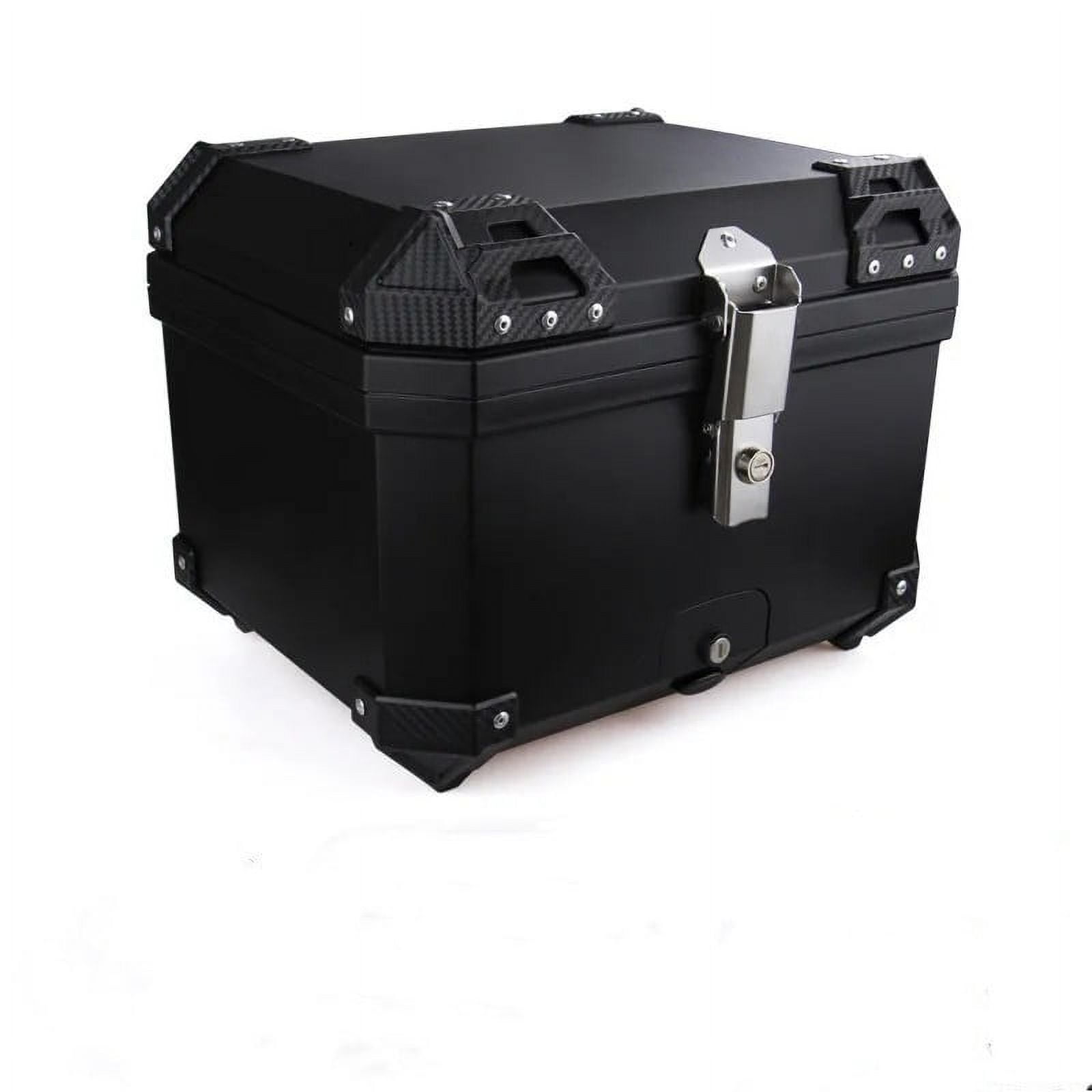 45L Motorcycle Top Box Waterproof Rear Top Case Helmet Luggage Storage ...