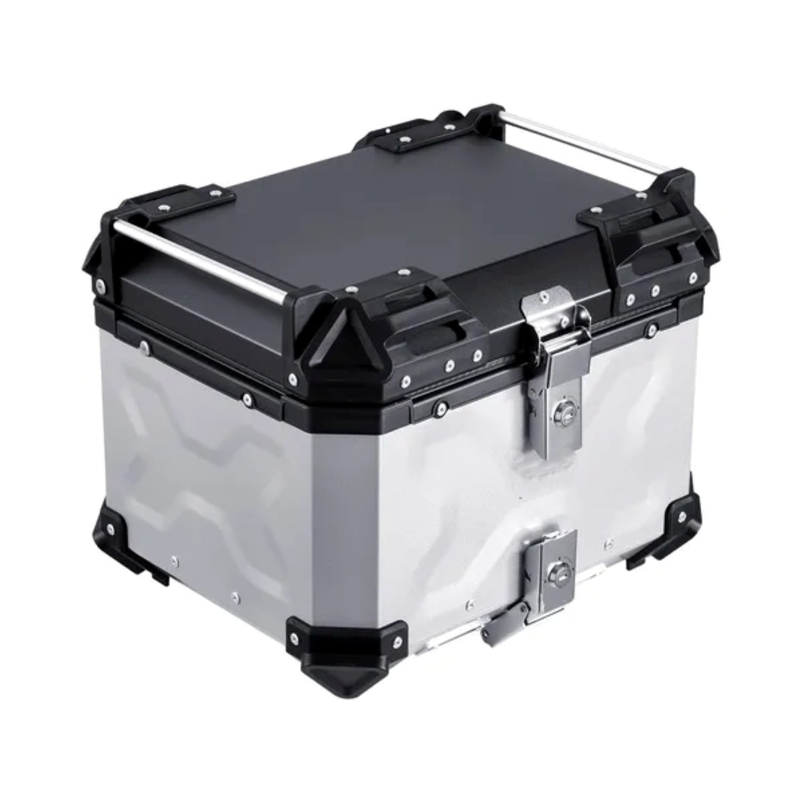 45L Motorcycle Top Case Universal Motorbike Tail Box with Leather ...