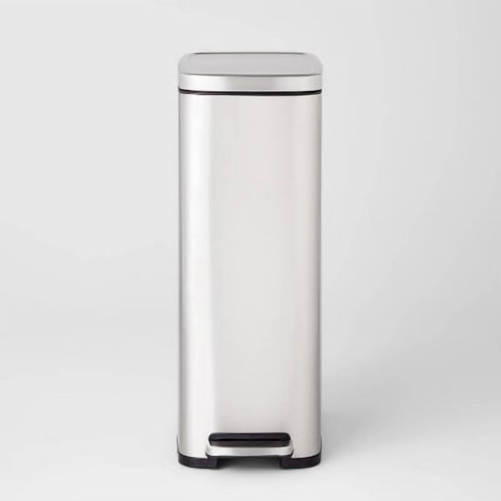 45L Slim Step Trash Can: Stainless Steel Kitchen Garbage Can, Indoor ...