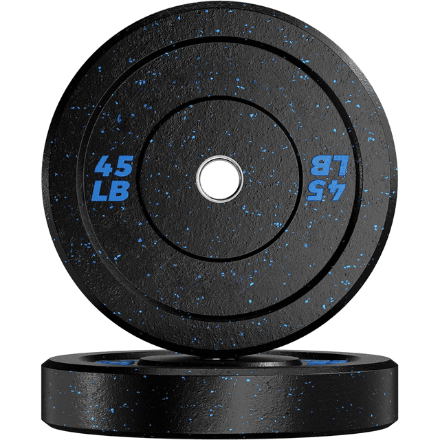 OYang 45LB Bumper Plates 2 inch Rubber Weight PlatesStrength Training ...