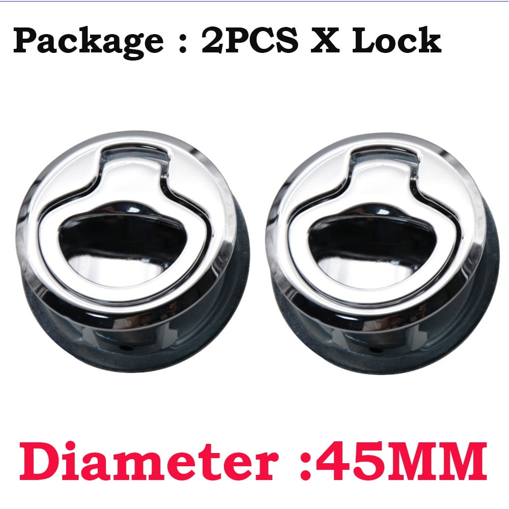 45MM Silver 2PCS-Stainless Steel Boat Hatch Lift, Flush Rib, Boat Latch ...