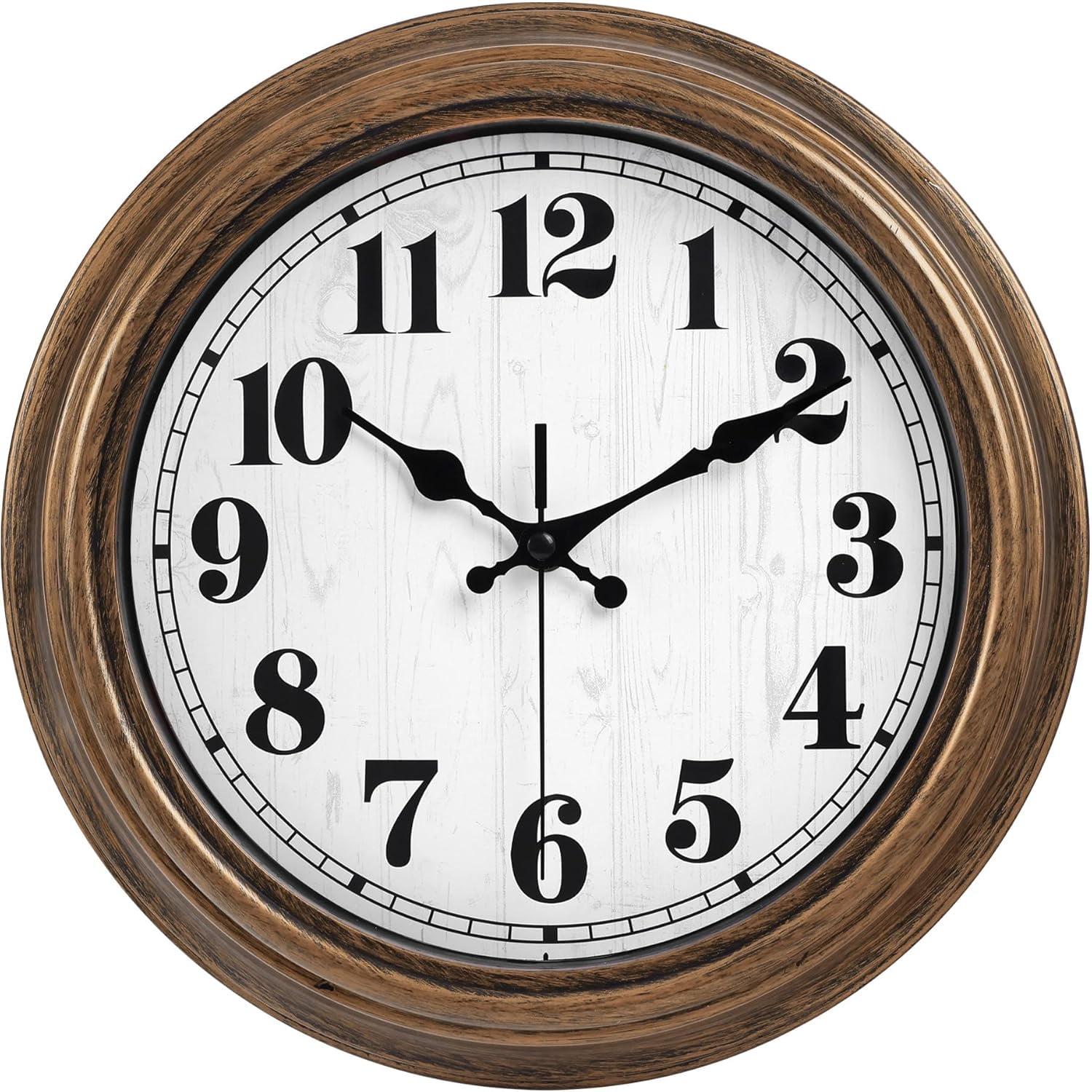 45MinST 13-Inch Vintage Outdoor Wall Clock with Thermometer and ...