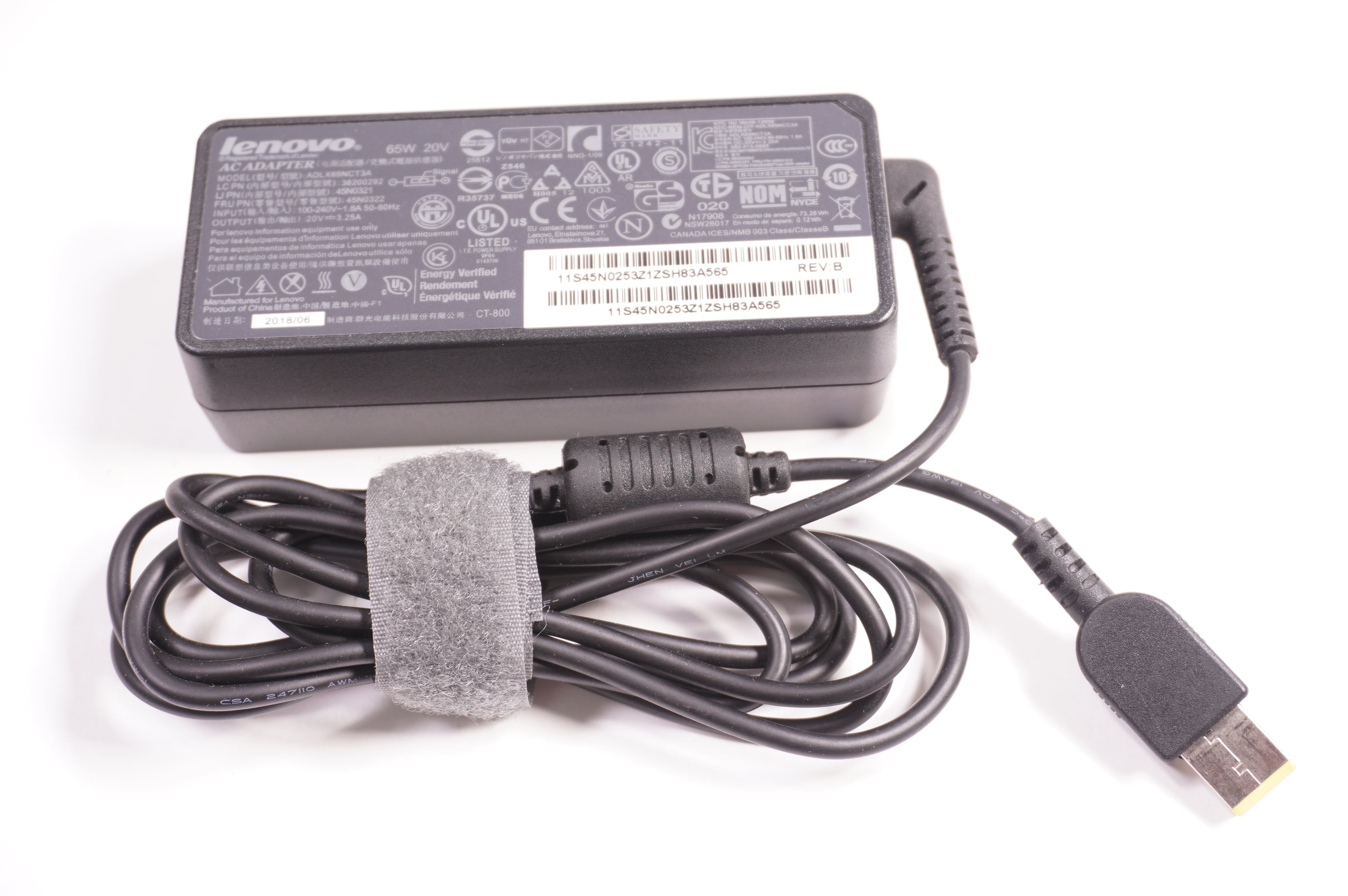 45N0322 Lenovo 65W 20V 3.25A 2-PIN AC Adapter THINKPAD X230I - Walmart.com