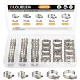 45PCS Hose Clamp Assortment Kit - Stainless Steel Hose Clamps with Worm ...