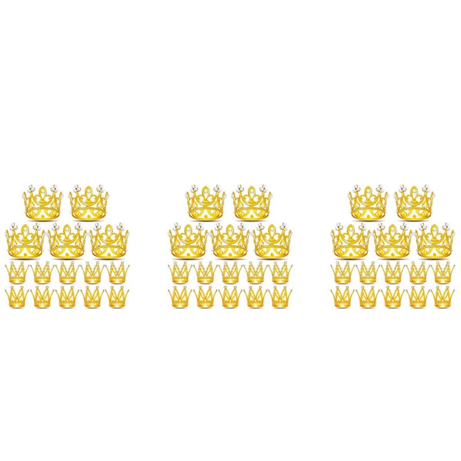 45Pcs Crown Cake Topper, Mini Baby Cupcake Crowns for Flower ...