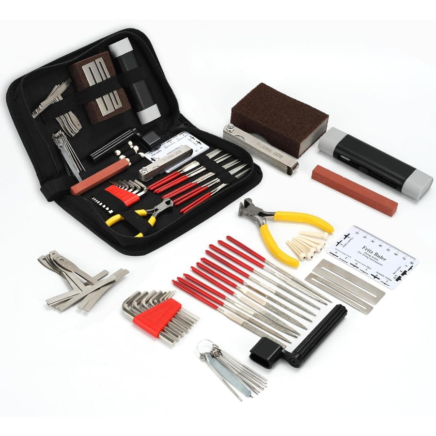 45Pcs Guitar Repairing Maintenance Tool Kit for Acoustic Electric ...