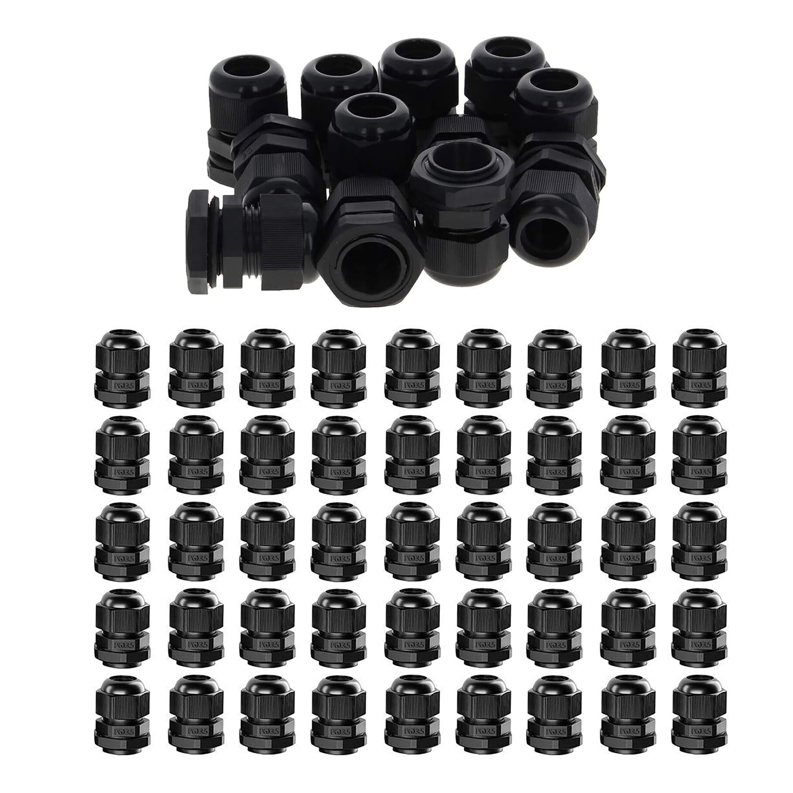 45Pcs IP68 Waterproof Cable Gland Set Special Clamping Die Rubber Part ...
