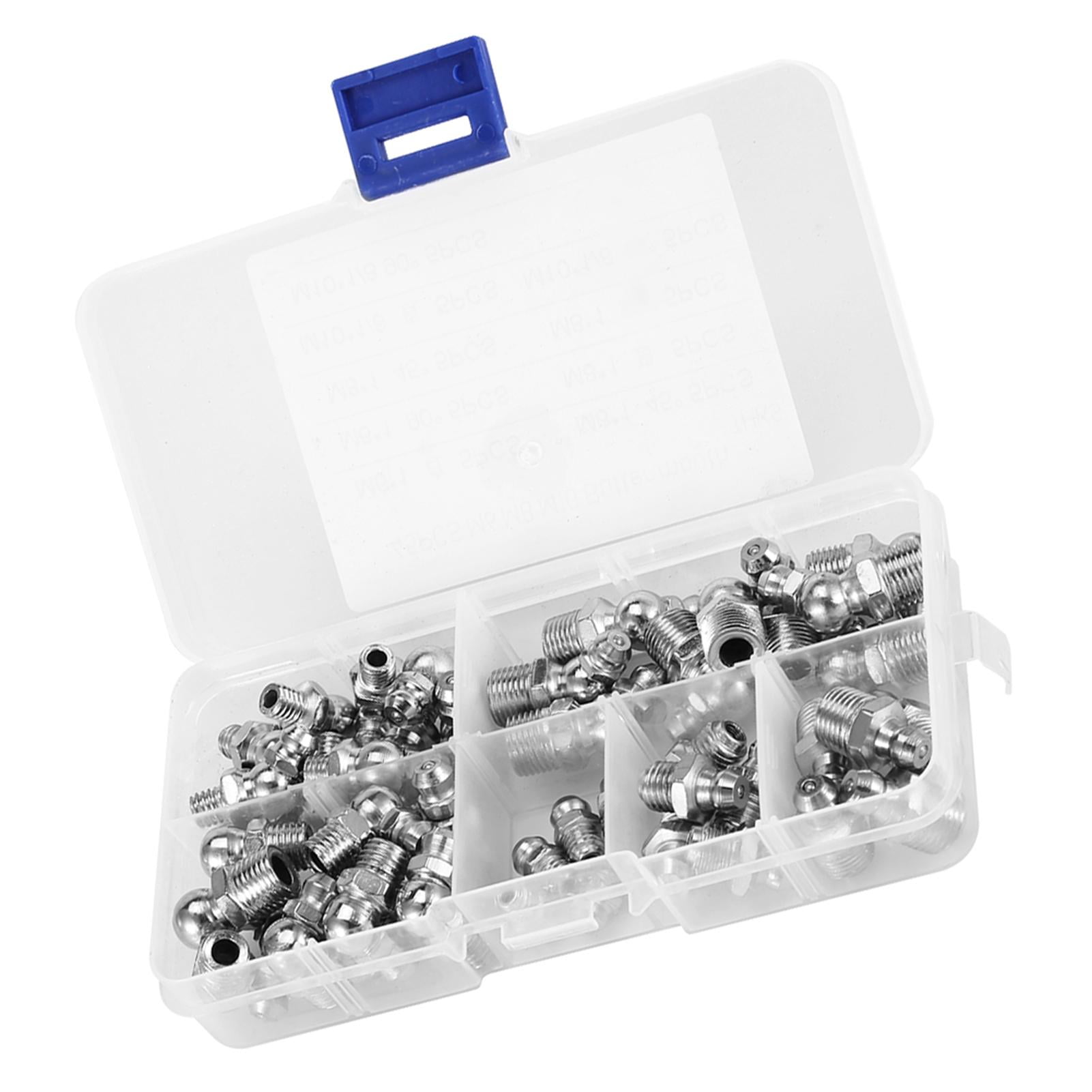 45Pcs M6/M8/M10 Durable Metal Brass Zerk Grease Nipple Fitting ...