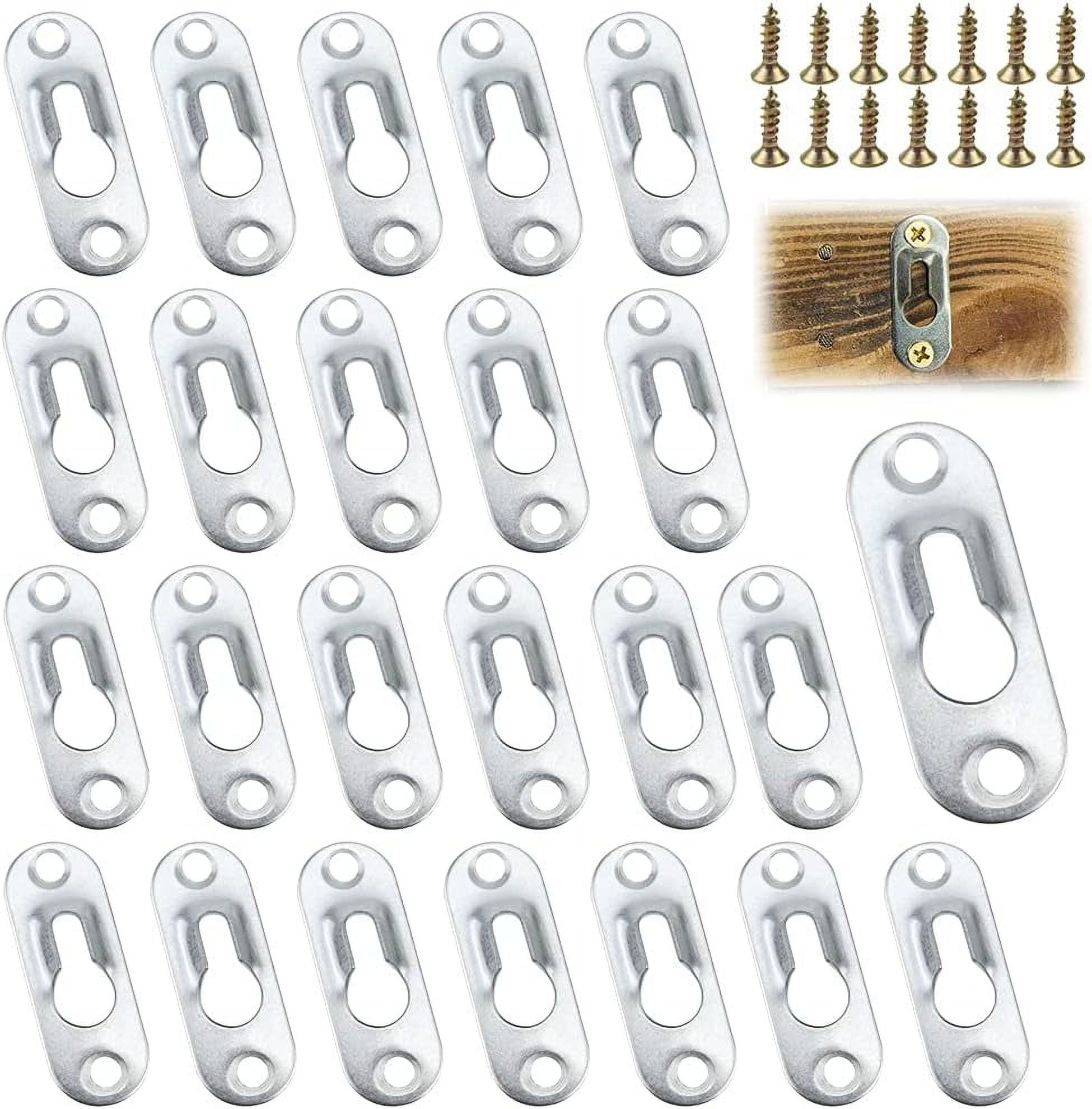 45Pcs Metal Keyhole Hangers Keyhole Hangers Fasteners Suspension ...