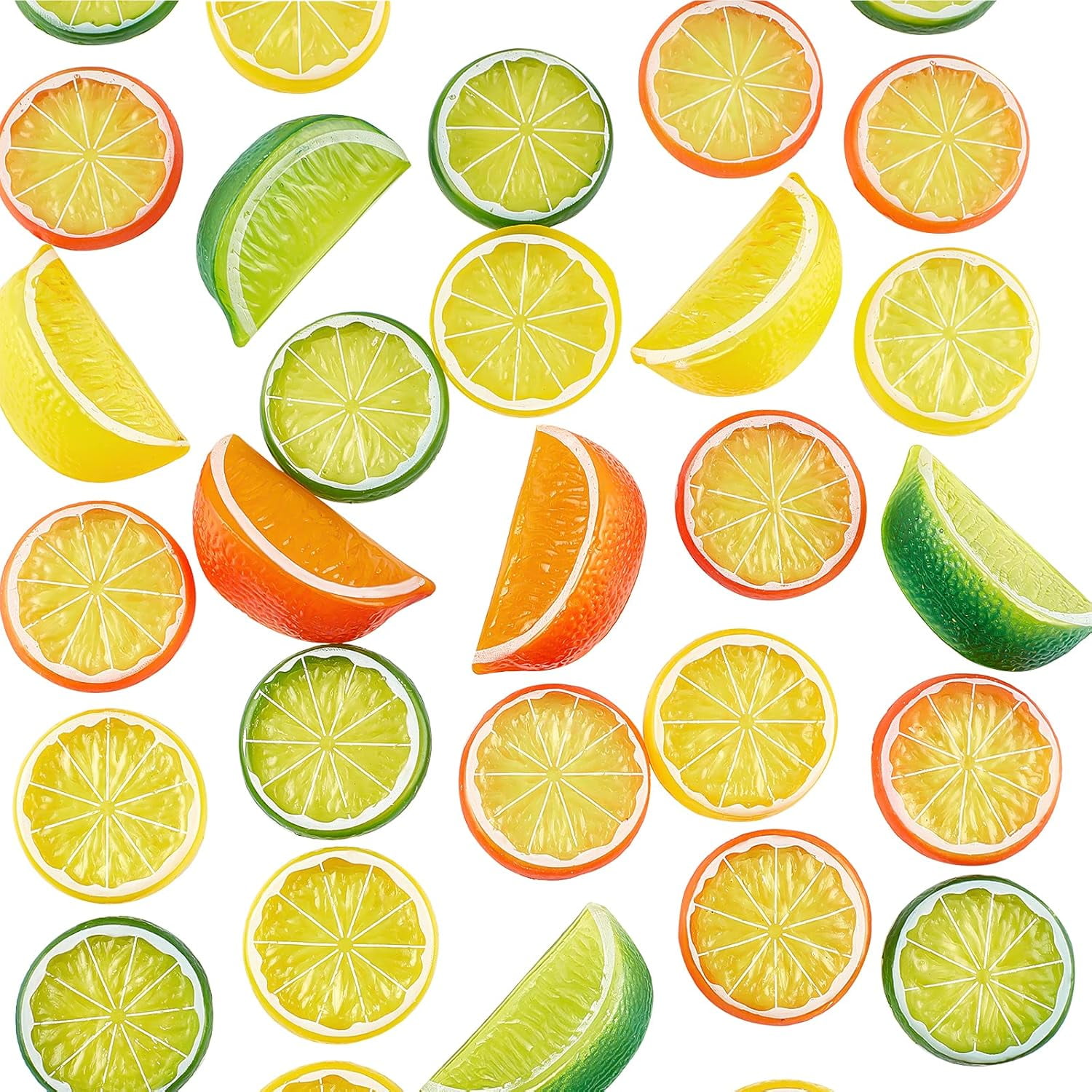 45Pcs Resin Lemons Artificial Lemon Decorations Simulation Lemons Fruit ...