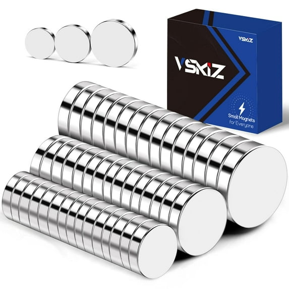 45Pcs Small Magnets, 3 Assorted Sizes Rare Earth Magnets, Tiny Round ...