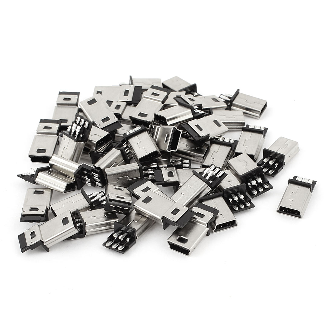 45Pcs USB 5pin Type B Male Plug Connector PCB Mount Socket - Walmart.com