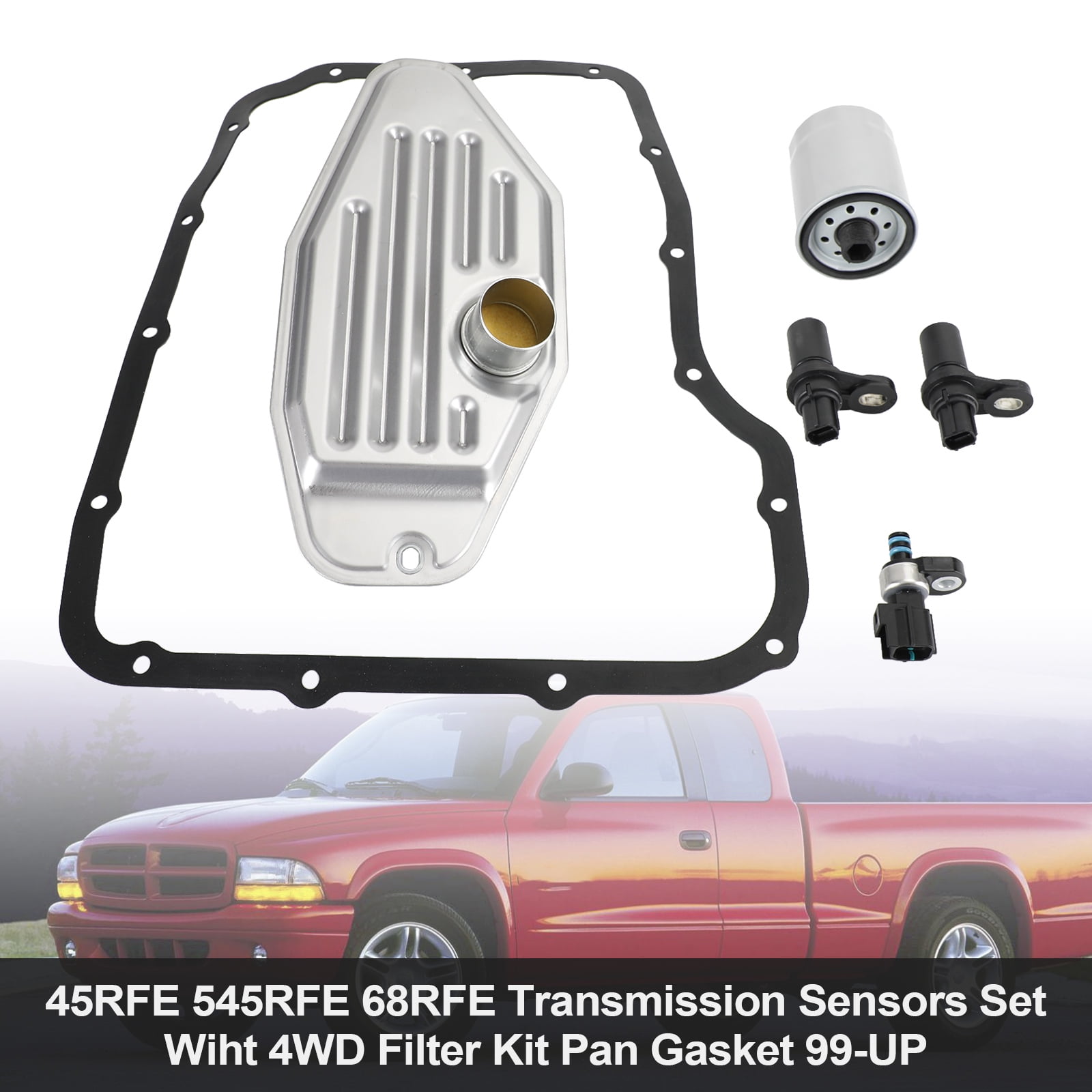 45RFE 545RFE 68RFE Transmission Sensors Set Wiht 4WD Filter Kit Pan ...