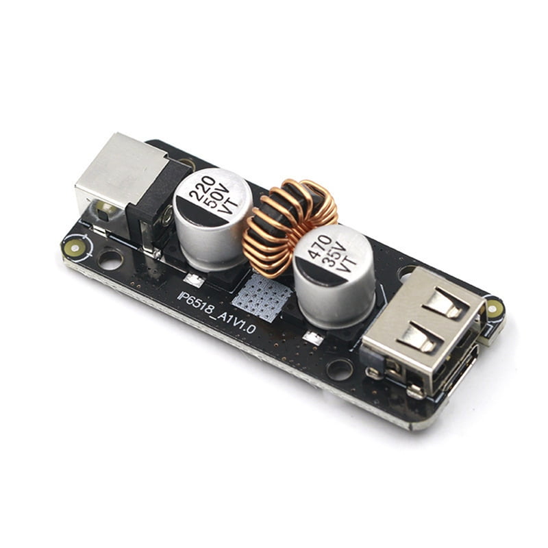 45W 12V/24V DC to USB Type C PD & A QC3.0 Fast Charge Step-Down Buck ...