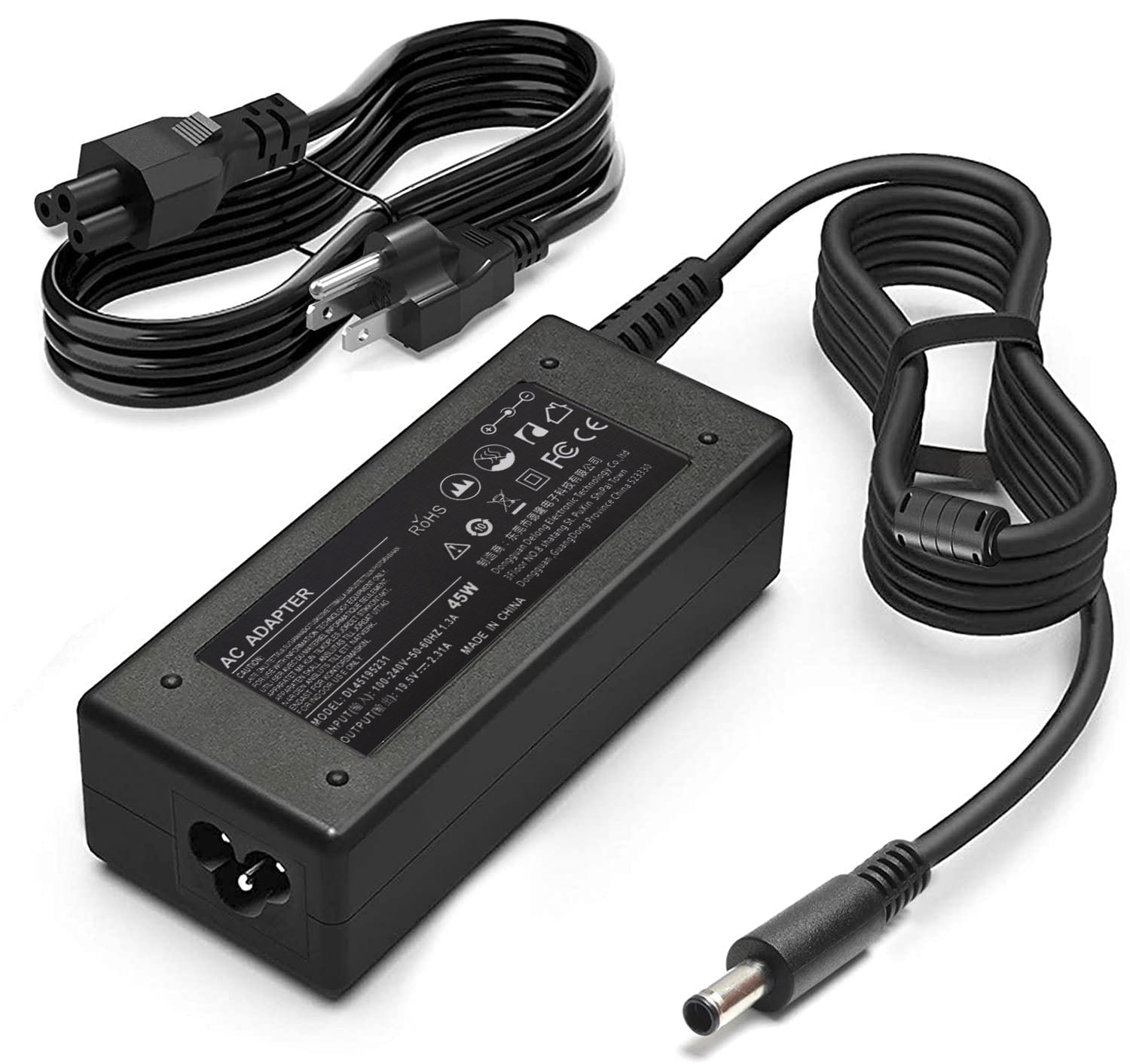 45W 19.5V 2.31A AC Adapter Laptop Charger Replacement For Dell Inspiron ...