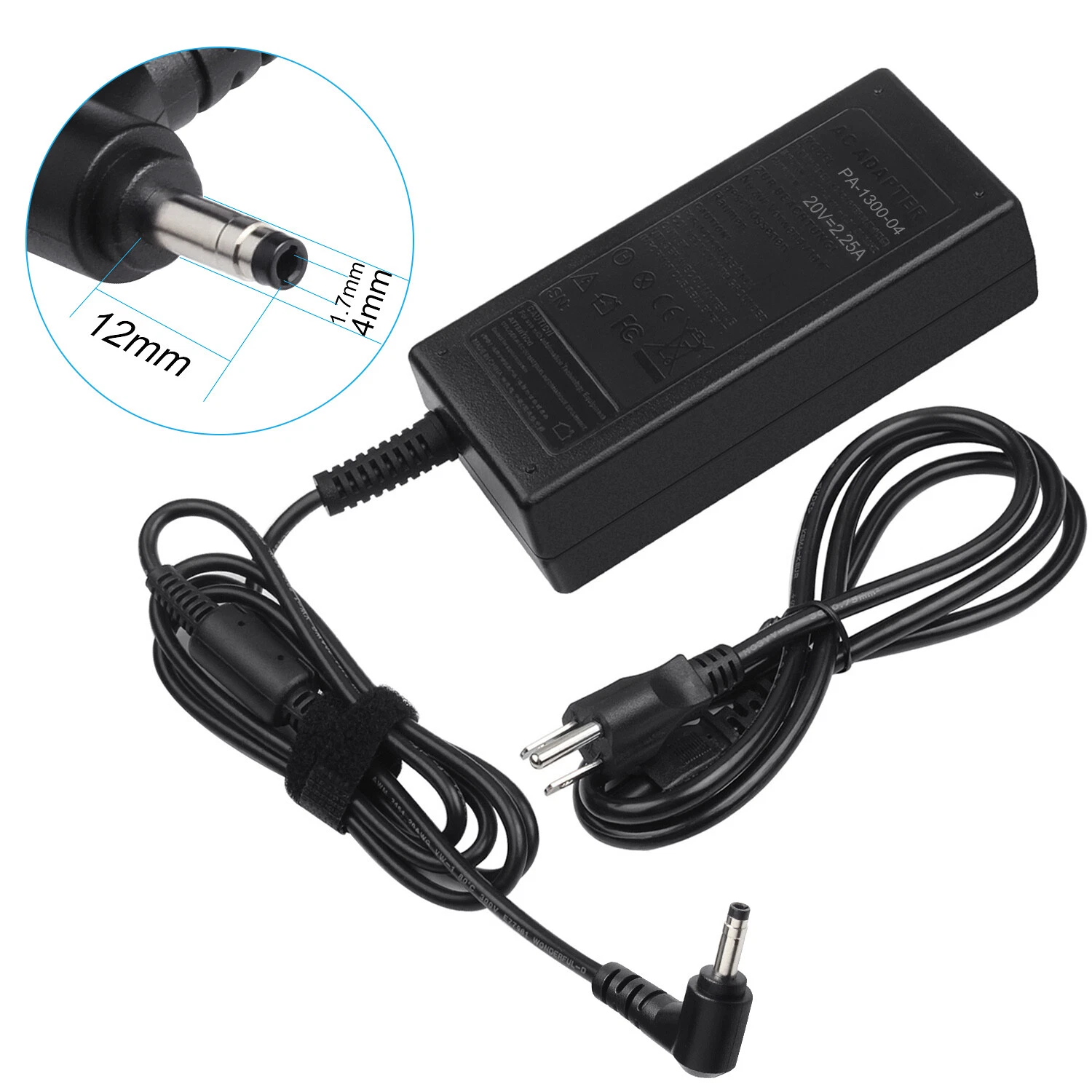45W 20V 2.25A AC Adapter Charger PA-1450-55LL for Ideapad 100-14IBY 100 ...