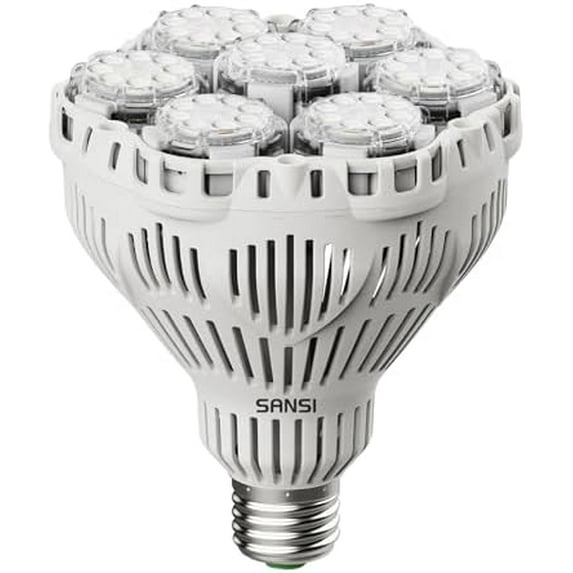 45W 6000 Lumens Brightest LED Light Bulb, BR30 400W Equivalent 5000K ...