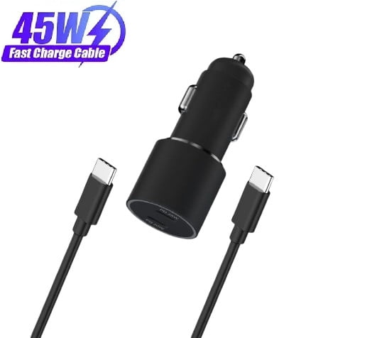45W Dual USB-C Car Charger PD Fast Charging for Asus Zenfone 10, Fast ...