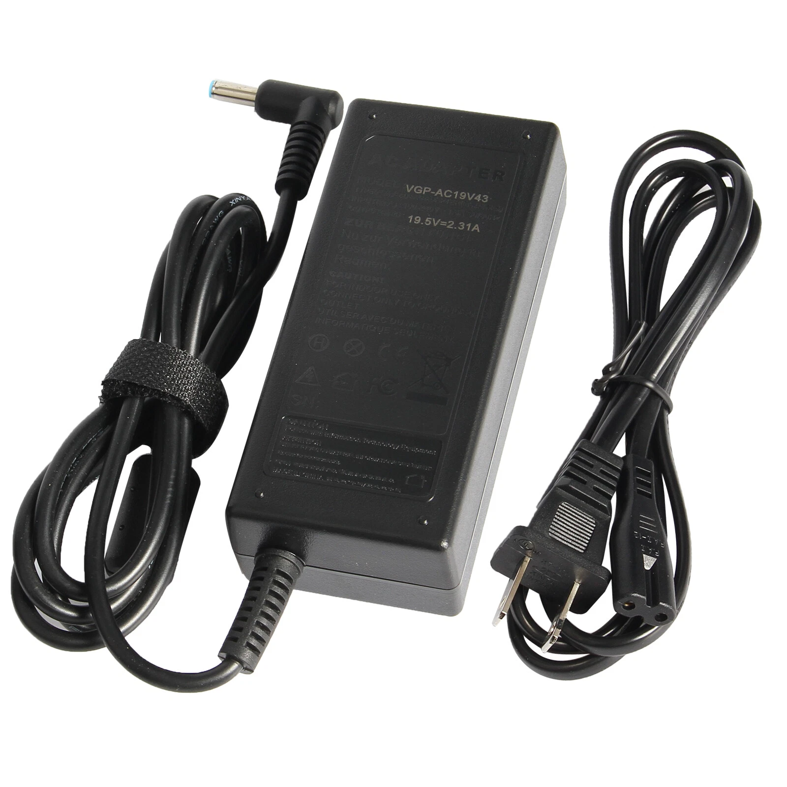 45W For HP Charger Probook Stream AC Adapter Power Supply Blue Tip 4.5 ...